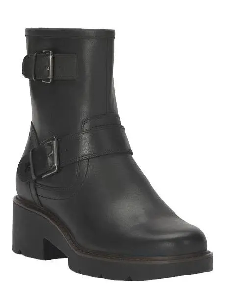 Lucky Brand Block Heel Bootie - Black Leather