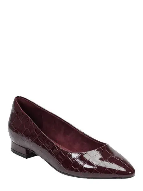 Rockport Tessa Pointed Toe Flat - Dark Red