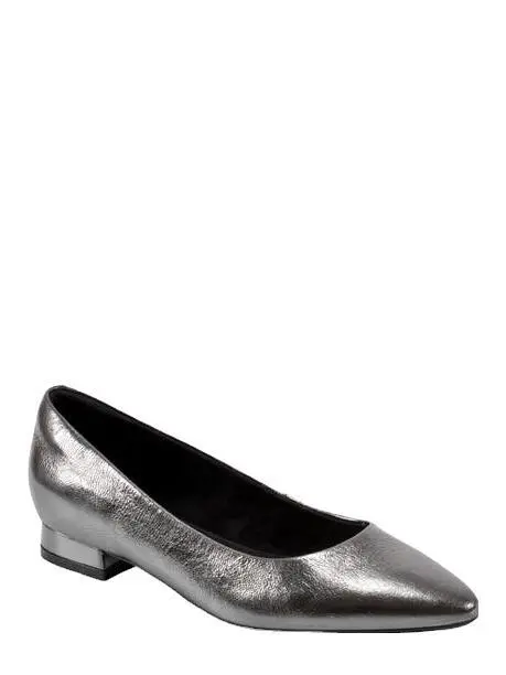Rockport Tessa Pointed Toe Flat - Pewter