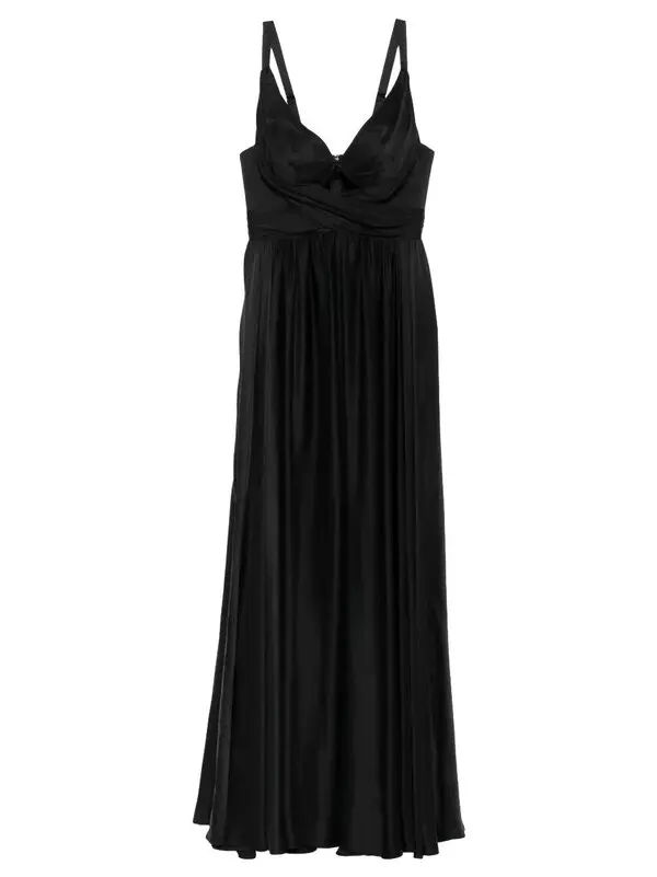 Zimmermann V-neck Midi Dress - Black