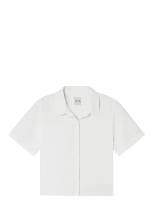 VIR VITA Anais Linen Shirt - White