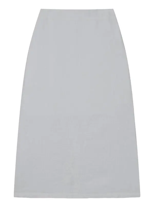 VIR VITA Philippine Maxi Linen Skirt - Coconut