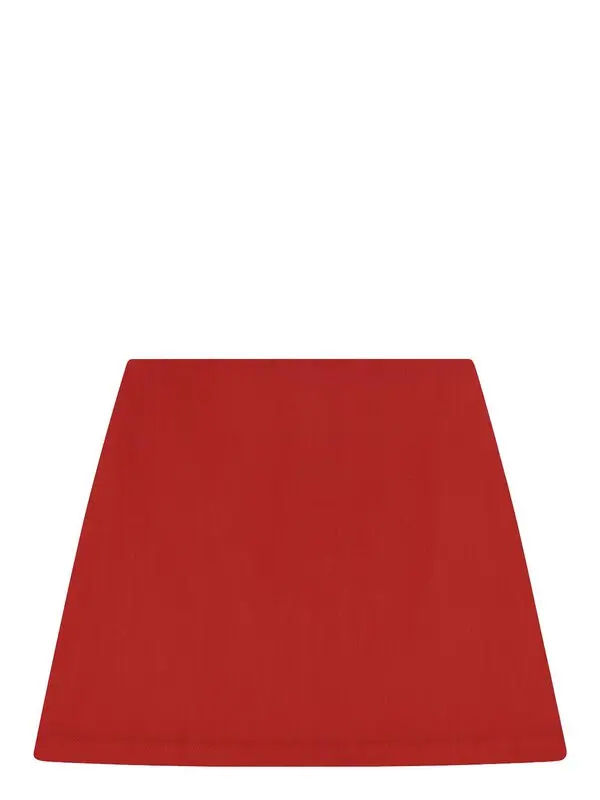 VIR VITA Ines Linen Mini Skirt - Apple Red