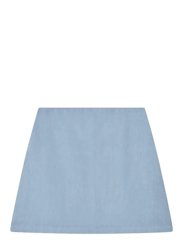 VIR VITA Ines Linen Mini Skirt - Baby Blue