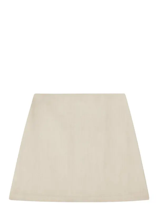 VIR VITA Ines Linen Mini Skirt - Beige