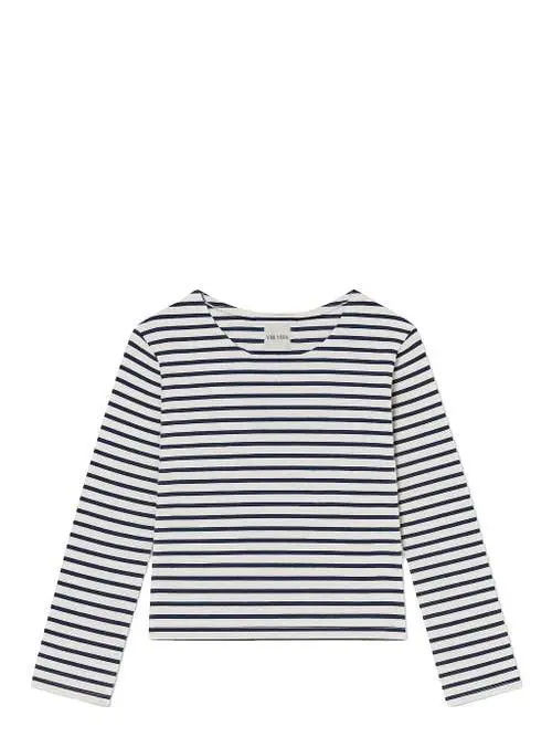 VIR VITA Camille Striped Top - Classic Navy Stripe