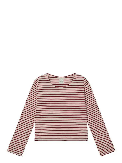 VIR VITA Camille Striped Top - Classic Red Stripe