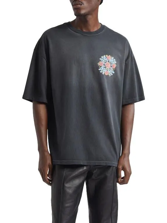 Amiri Oversize Out For Trouble Graphic T-shirt - Black