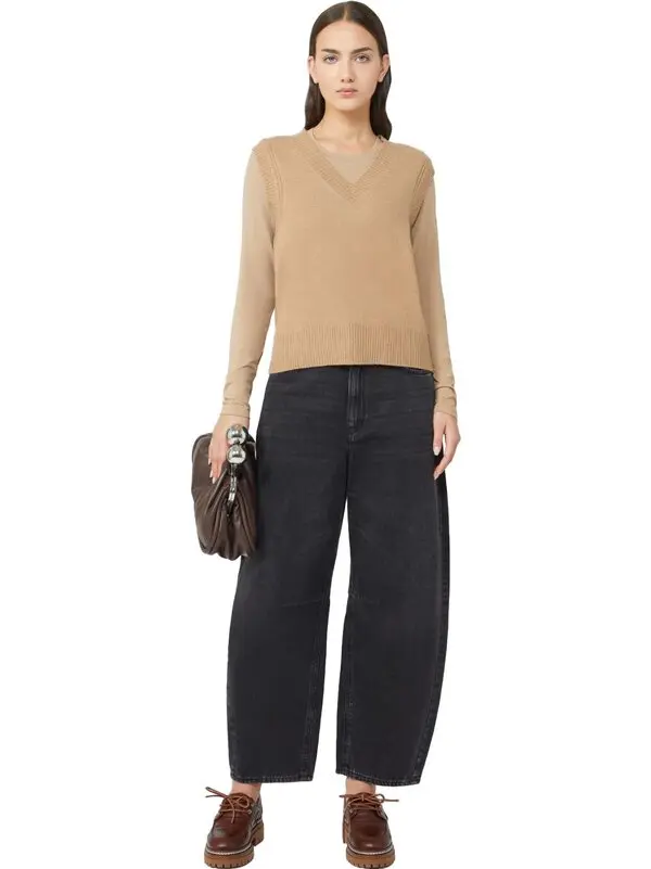 Max Mara Cashmere Knit Gilet - Camel