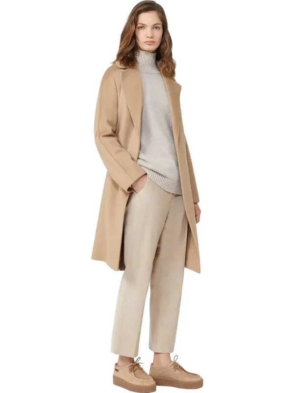 Max Mara Wool Knit Turtleneck Jumper - Sand