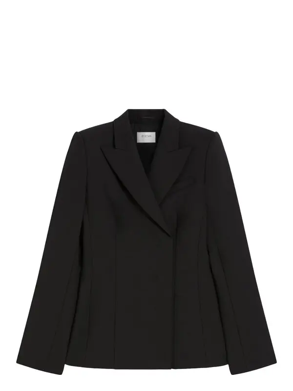 Max Mara Slim-fit Gabardine Jacket - Black