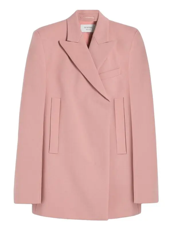 Max Mara Stretch Wool Blazer - Antique Rose