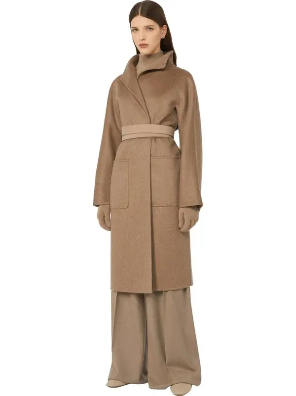 Max Mara Cashmere Zibeline Double-face Coat - Hazelnut Brown