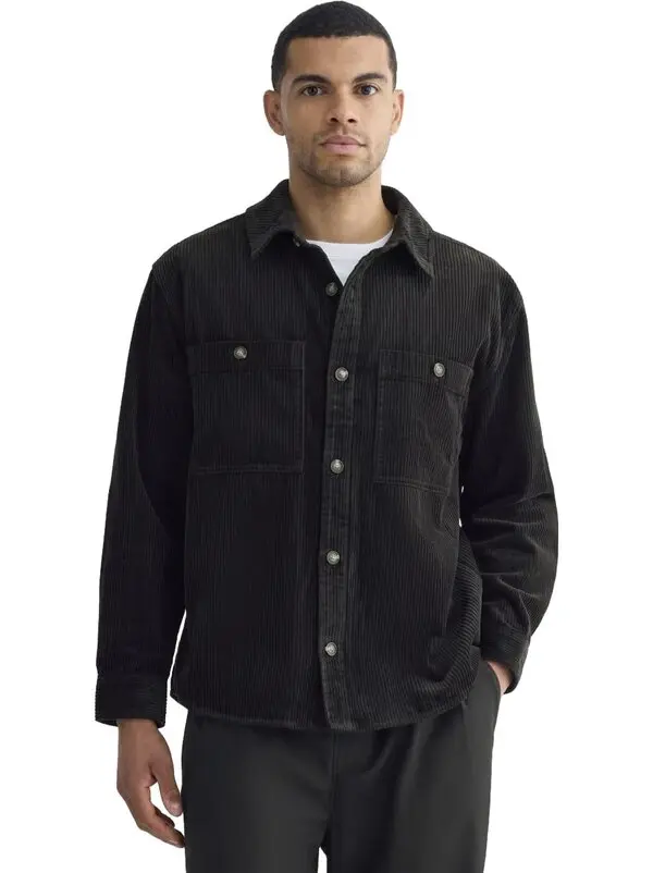 Everlane Wide Wale Corduroy Shirt - Black