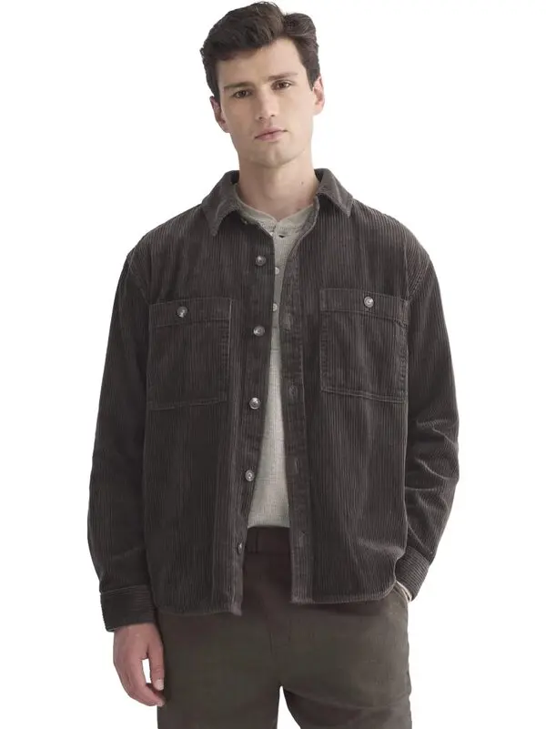 Everlane Wide Wale Corduroy Shirt - Dark Chocolate