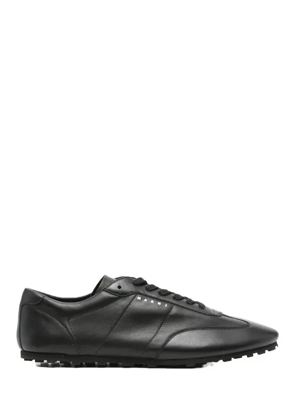 Marni Leather Sneakers - Black