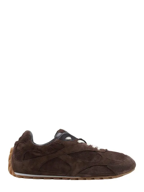 Bottega Veneta Orbit Suede Sneakers - Brown