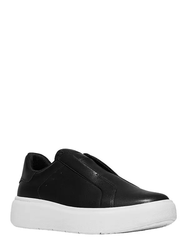 Fitflop Rtg Leather Slip-on Sneakers - Black