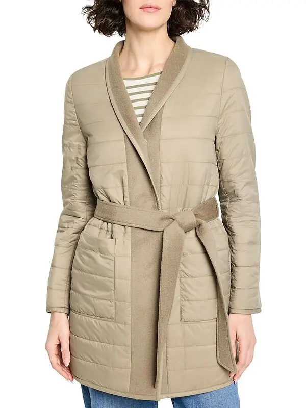 NIC+ZOE Reversible Quilted Coat - Pewter