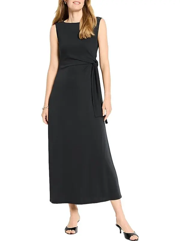 NIC+ZOE Knit Crepe Dress - Black Onyx