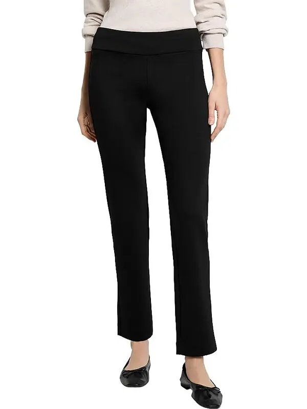 NIC+ZOE Copley Straight Leg Pants - Black Onyx