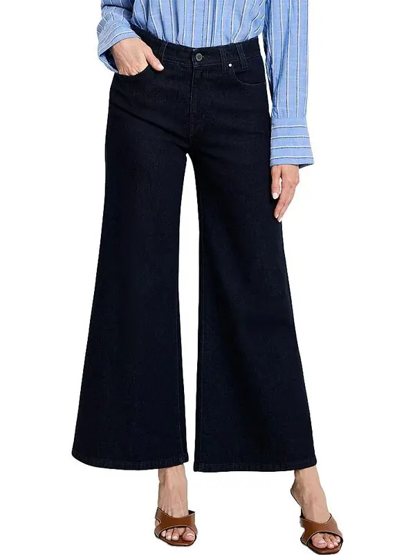 NIC+ZOE High Rise Ankle Flare Leg Jeans - Night