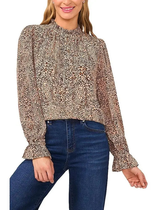 CECE DUPRAZ Ruffled Top - Dune