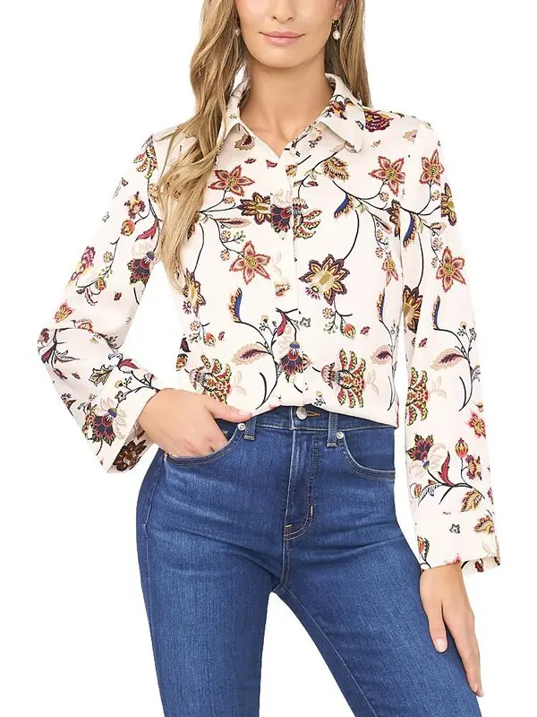 CECE DUPRAZ Printed Shirt - Buttercream