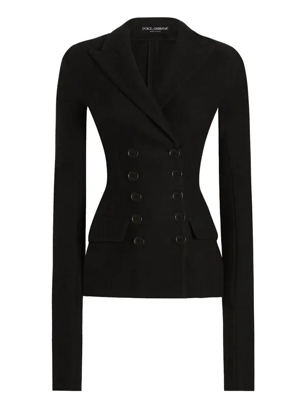 Dolce & Gabbana Wool Double-breasted Jacket - Black
