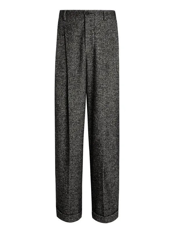 Dolce & Gabbana Wool Chevron Trousers - Multicolor