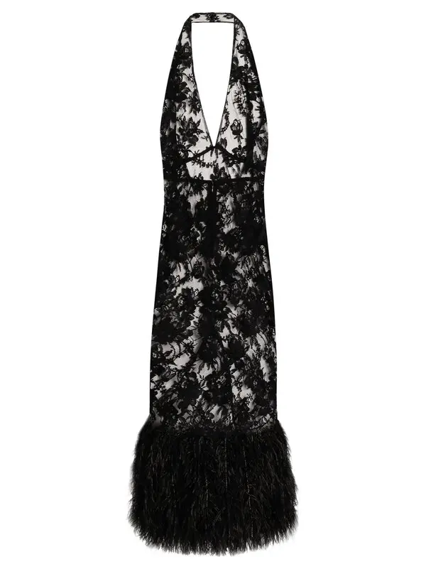 Dolce & Gabbana Chantilly Lace Dress - Black
