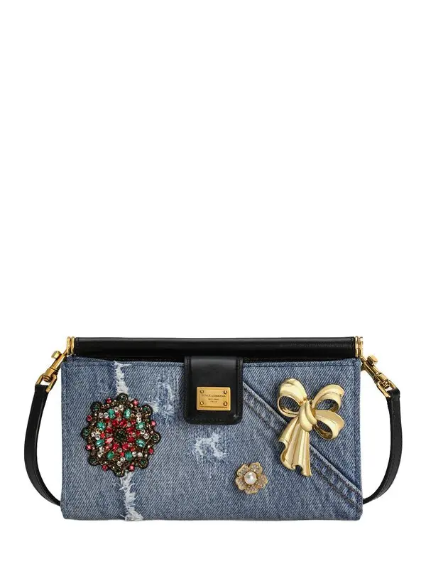 Dolce & Gabbana Sicily Denim Phone Bag - Multicolor