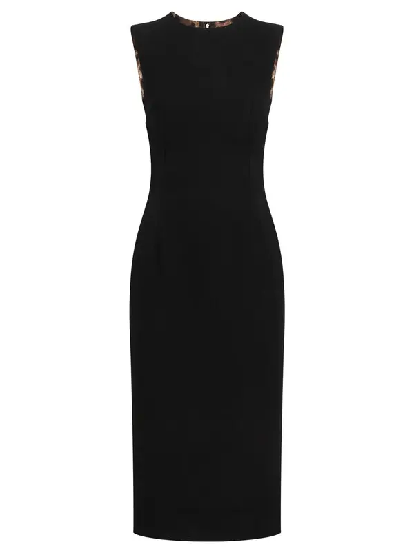 Dolce & Gabbana A-line Wool Dress - Black