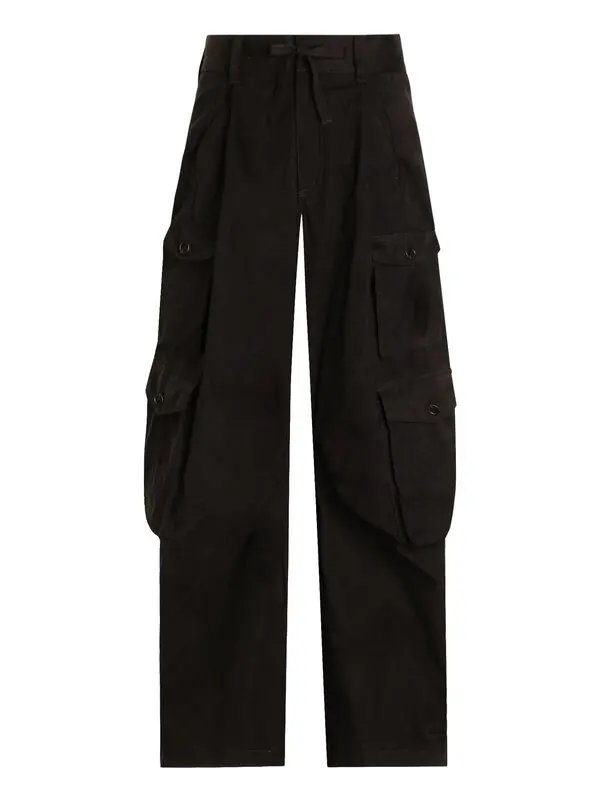 Dolce & Gabbana Faille Cargo Trousers - Black