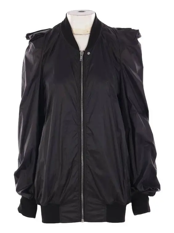 Rick Owens Nylon Blend Coat - Black