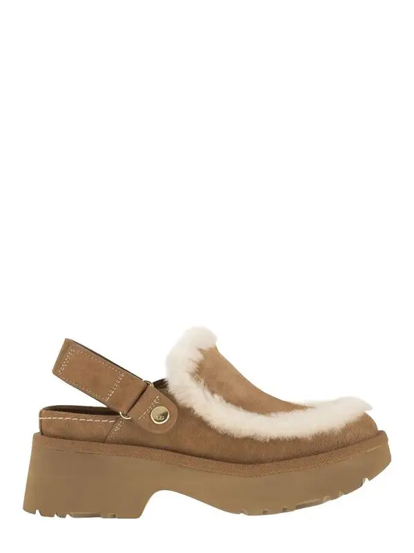 UGG Esmee Suede Clogs - Brown