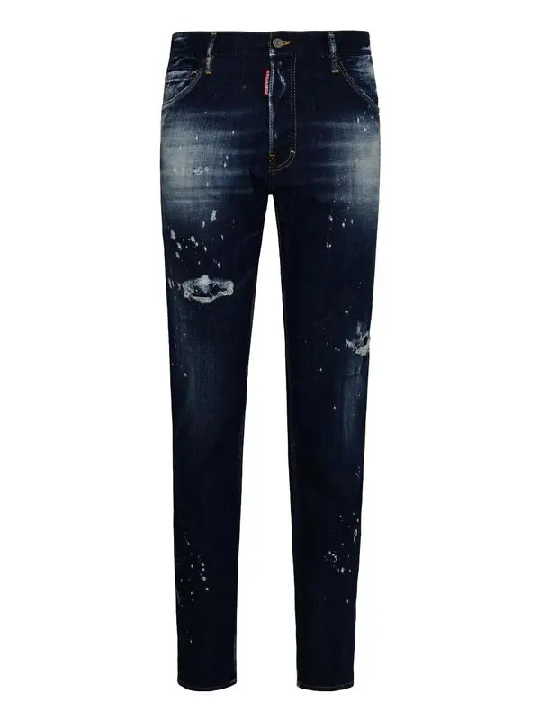 Dsquared2 Cotton Blend Jeans - Blue