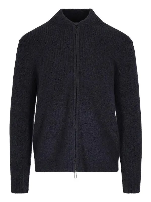 PAOLO PECORA Zip Up Cardigan - Fumo Di Londra