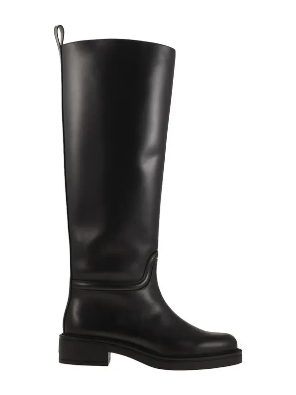 STUART WEITZMAN Celia Leather Boot - Black