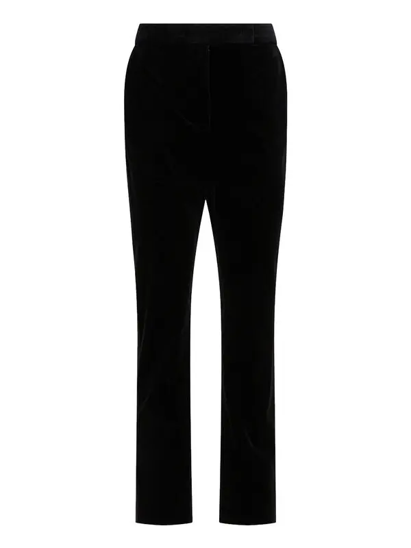 Max Mara Tailored Velvet Pants - Black