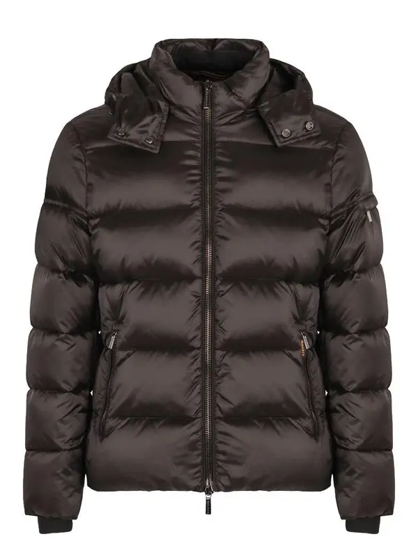 MOORER Brett Hooded Down Jacket - Grey