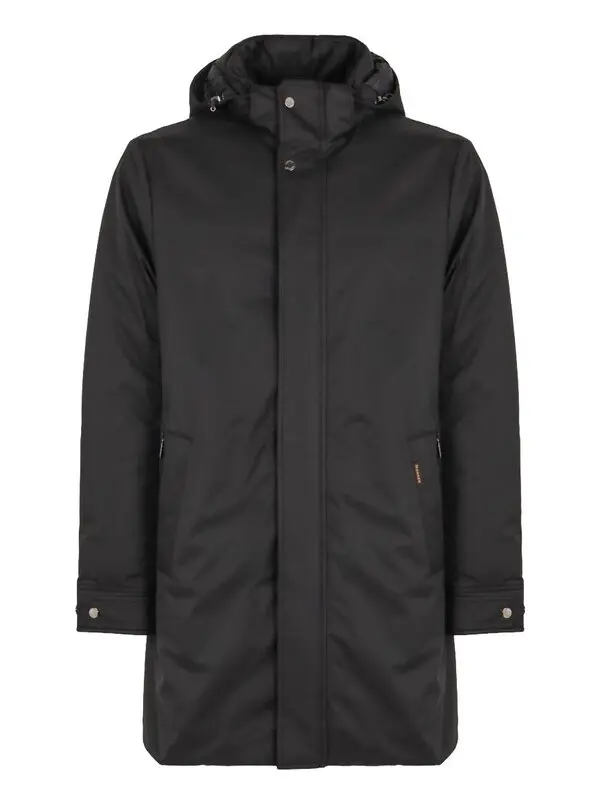 MOORER Vermont Technical Fabric Parka - Blue