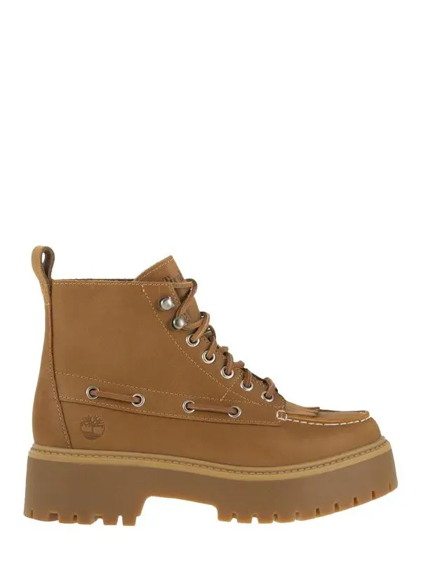 Timberland Stone Street Fringed Platform Boots - Yellow