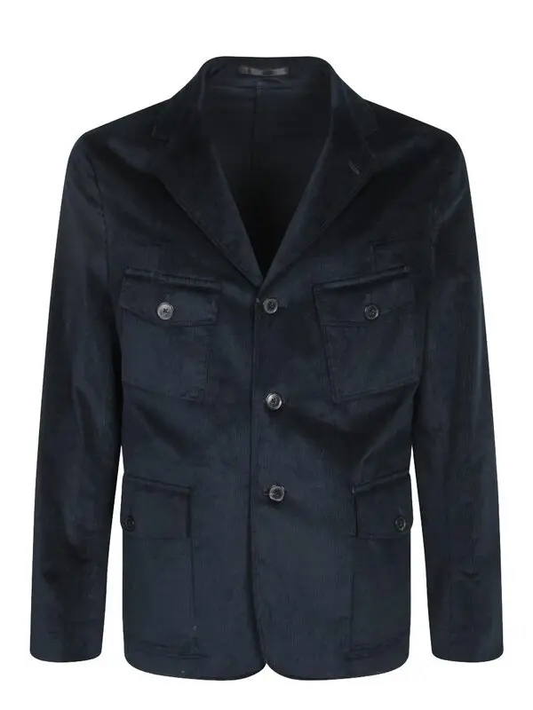 Paul Smith Safari Velvet Blazer - Blue