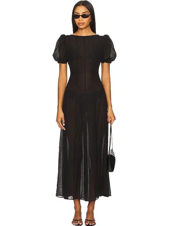 Lpa Emory Midi Dress - Black