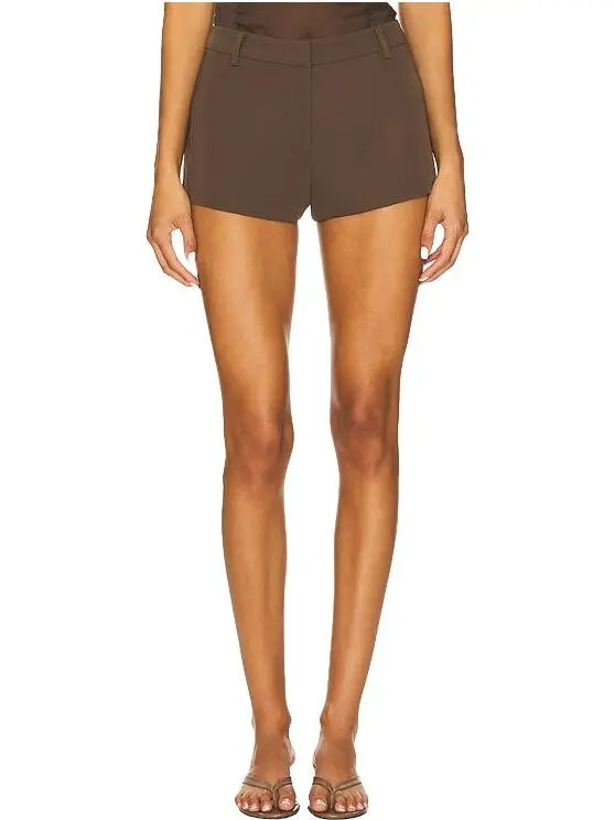 LOVERS AND FRIENDS Oaklyn Short - Chocolate Brown