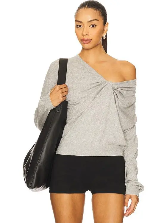 NATION LOS ANGELES Jolie Sweater - Heather Grey
