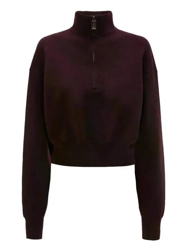 Victoria Beckham Half-zip Sweater - Red