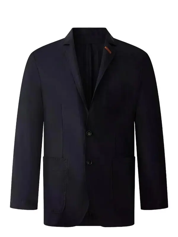 Shanghai Tang Two-button Patch-pockets Blazer - Blue