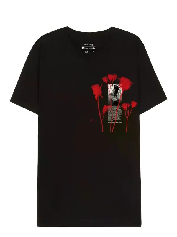 OSKLEN City Rose T-shirt - Black
